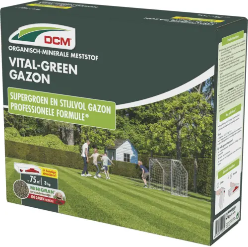 DCM Meststof Vital-Green Gazon 3 kg - Hendriks Plantencentrum in Kessel
